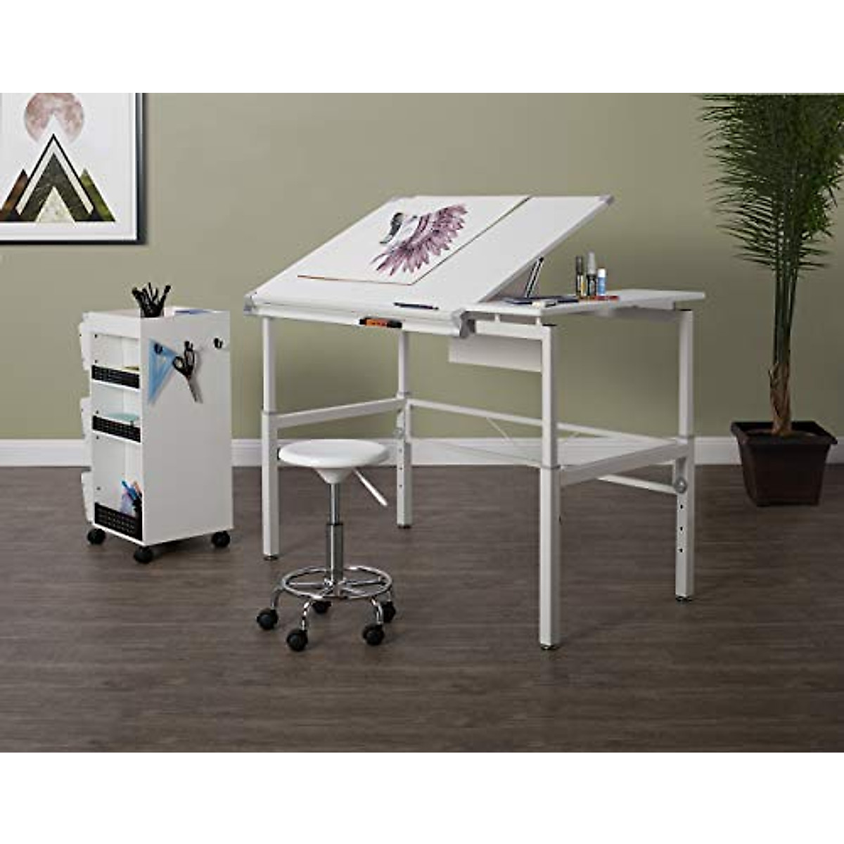 Studio Designs Graphix II Workstation - White/Gray 10211