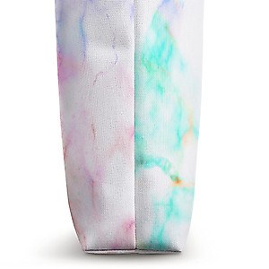 Green Heart Letter Z Vein Rainbow Paint Tie Dye Initial Name Tote Bag