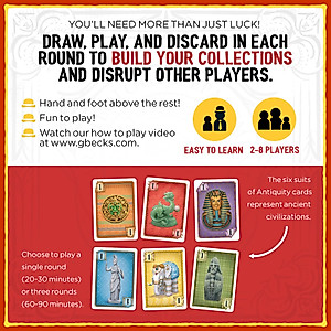 Antiquity Quest | A Set Collection Game from The Creators of Cover Your Assets & Skull King, Grandpa Beck's Games | 2-8 Players 10+