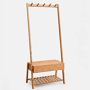 LUKEO Floor Corner Hanger Shelf Bedroom Living Room Dress Hat Storage Rack Shoes Cloth Organizer Storage Rack