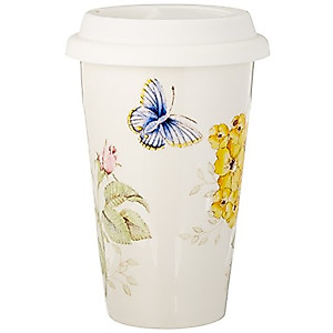 Lenox 837583 Butterfly Meadow Thermal Travel Mug, Multicolor, 1 Count (Pack of 1)