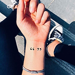 Apostrophe Temporary Tattoo Sticker (Set of 2) - OhMyTat