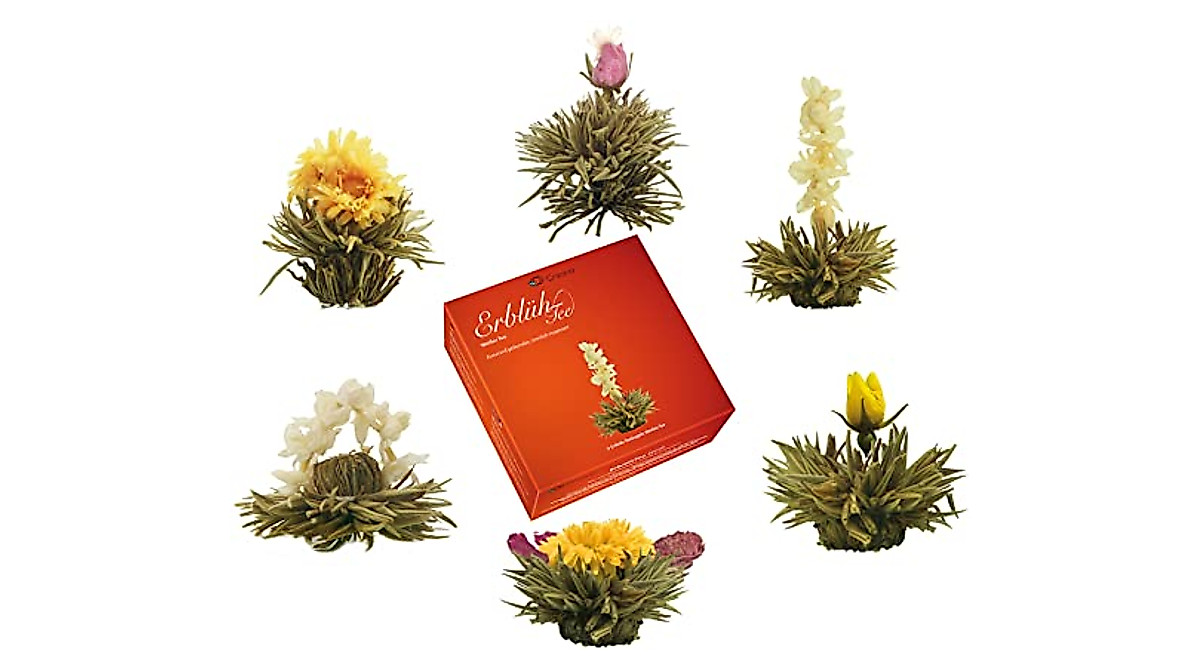 Creano Flowering Tea Gift Set - 6 White Tea Blossoms