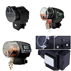 Lianyao Auto Fish Food Dispenser, Adjustable Aquatic Pet Supplies Automatic Fish Feeder, Fish Food Dispenser Aquarium Timer Fish Feeder