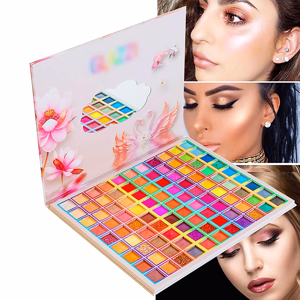 99 Colors Makeup Eyeshadow Palette, Professional Waterproof Matte Glitter Makeup Pallet Colorful Powder Rainbow Colors Eye Makeup Gift