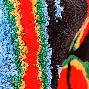 Handmade Female Body Rug Shape Tufted Carpet Plush Fluffy Soft Multiple Color Home Decor Living Room Bedroom Room Aesthetic (34.6X31.5 Inch)