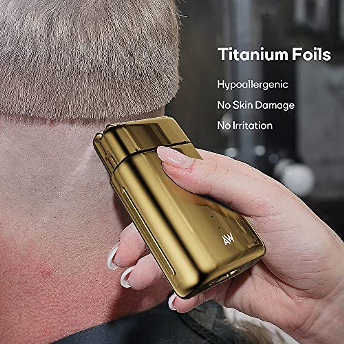 AW Foil Shavers for Men, All-Metal Housing Foil Shaver, Electric Razor for Men, Powerful Electric Shavers for Men, Maquina De Afeitar para Hombre, Shaving Machines for Men, Barber Shaver Foil Razor