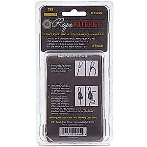 Rope Ratchet 1/8 Ratchet 12 PAK with Spring Clips (6 Pair)… Black