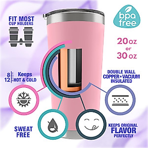 Personalized Mom Tumbler with Kids Names, Engraved, 20 or 30 Oz, 4 Fonts, 13 Colors, Custom Gifts for Mom from Kids, Mom's Coffee Tumbler