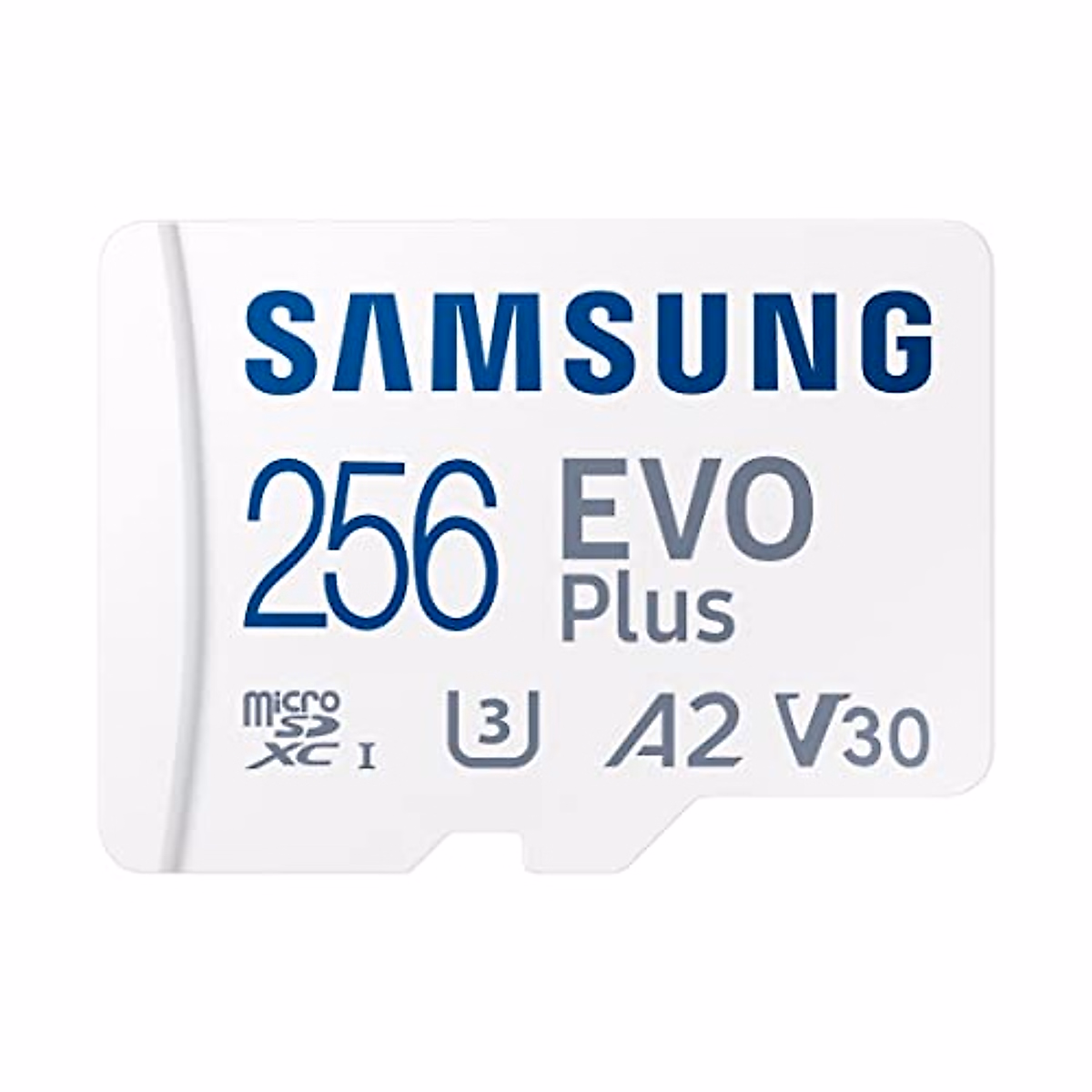 SAMSUNG EVO Plus w/SD Adaptor 256GB Micro SDXC, Up-to 130MB/s, Expanded Storage for Gaming Devices, Android Tablets and Smart Phones, Memory Card, MB-MC256KA/AM, 2021