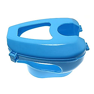 Maxmoral Pigeon Holder Bird Fixed Frame Rack Plastic Pigeons Holder Feeding Syringe for Young Birds Pigeon Parrot Chick for Injection Feeding Fixed Mount Bird Supplies, Blue