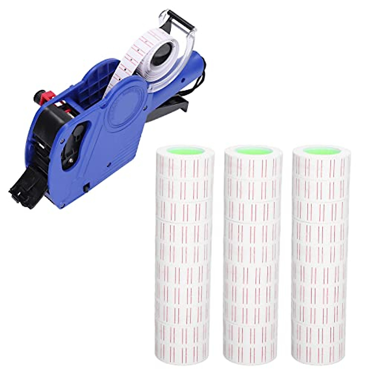 Jopwkuin Price Tag Labels, Clear Printing Quick Drying Ink Paper Price Stickers Smooth Output with Red Lines for MX5500 Labeller
