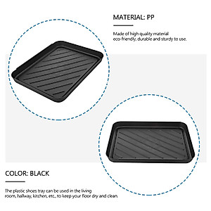 Garneck Litter Box 2pcs Outdoor Versatile Rack Utility Stationery Organization Entryway Wet Car Bonsai or Organizer Duty Resistant Mats Water Cargo Weather Table Tray Flower Pot Saucers