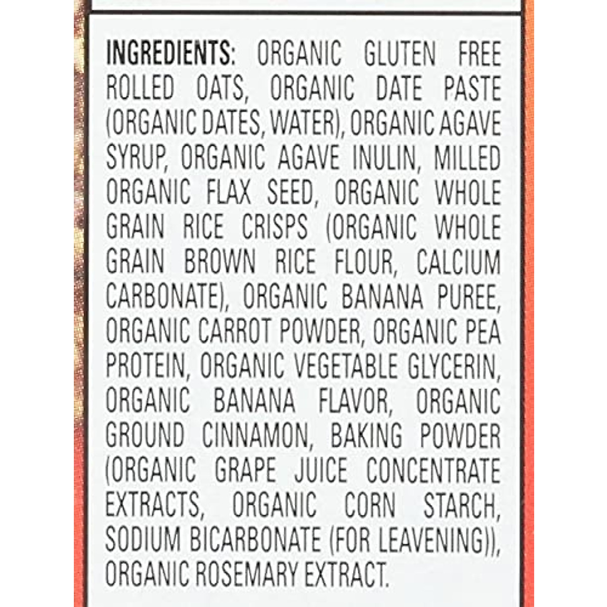 Happy Tot Organics Oat Bars, Organic Bananas & Carrots (box of 5)