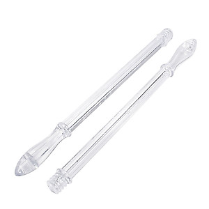 Qtqgoitem Cleaning Tool Plastic Handle 14 Inch 21mm Male Thread 2 Pcs (Model: 66d 220 492 502 fc6)
