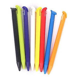 NSLikey 8 Pcs Multi-Color Plastic Stylus Touch Screen Portable Pen Lapiz Tactil for New 3DS LL XL Console