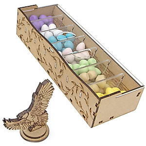 TowerRex Board Game Organizer for Wingspan Board Game Box, Wingspan Expansion, Wingspan European Expansion, Wingspan Oceania Expansion, Wingspan Eggs, Wing Span Board Game, Not for Asia Extension