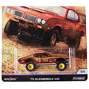 Hot Wheels Car Culture Desert Rally '70 Oldsmobile 442 1/5, red/Gold