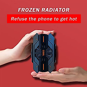 Abovehill Phone Cooler, Premium Phone Fan for Mobile Gaming Phone, Gamepad Radiator Phone Cooler Mini Cooling Fan for iPhone and Android