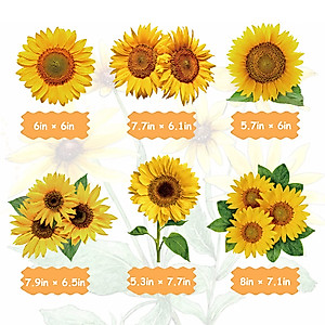 30PCS Sunflower Decorations Hanging Swirls Spring Summer Party Supplies Sun Flowers Party Foil Ceiling Wall Decor for Baby Shower Birthday Party Favors