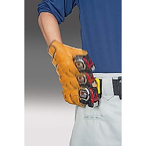 TAJIMA Tape Measure - SAE & Metric Scale 16ft/5m x 1 inch GS-Lock Measuring Tape with Acrylic Coated Blade & Safety Belt Holder - GSSF-165MBW