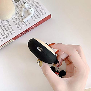 Airpods Case, 3D Cute Cartoon Airpods Cover Minnie Mouse Soft Silicone Rechargeable Headphone Cases,AirPods Case Protective Silicone Cover and Skin for Apple Airpods 1/2 Charging Case (Minine)