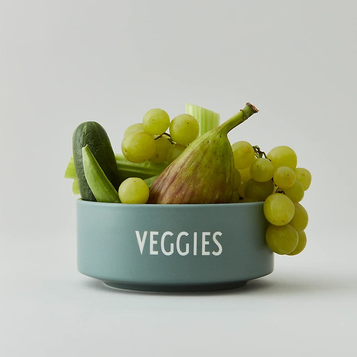 Design Letters Porcelain Snack Bowl 10 Oz | Ceramic Bowl | Bowls for Pasta, Cereal, Popcorn | Deep Soup Bowl for Kitchen, Dinner | Christmas Decorative Bowl | Microwave & Dishwasher Safe