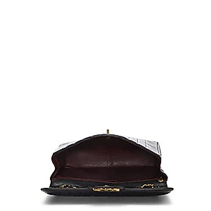 CHANEL, Pre-Loved Black Vertical Lambskin Half Flap Jumbo, Black