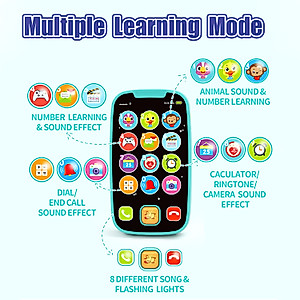 Baby Toys 12-18 Months Baby Learning Cell Phone Toys for 1 Year Old Boy Gifts - Interactive Musical Developmental Phones Toy for 12 Months Infant and Toddler Birthday Gifts