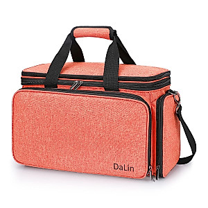 Crochet Bag Organizer, Travel Yarn Storage Bag, Crochet Tote Bag, Knitting Bag and Tote Organizer, Lightweight Portable On-The-Go Knitting Bag Ideal for Small to Medium Projects