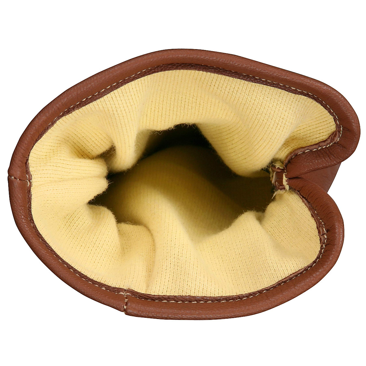 MCR Safety MU3624KXL Mustang Utility Driver Glove, Premium Grain Goat Double Palm, DuPont™ Kevlar® 360 liner, Wing Thumb, Sewn with Kevlar®, Hand Protection, 1 pair, Size X-Large, Brown