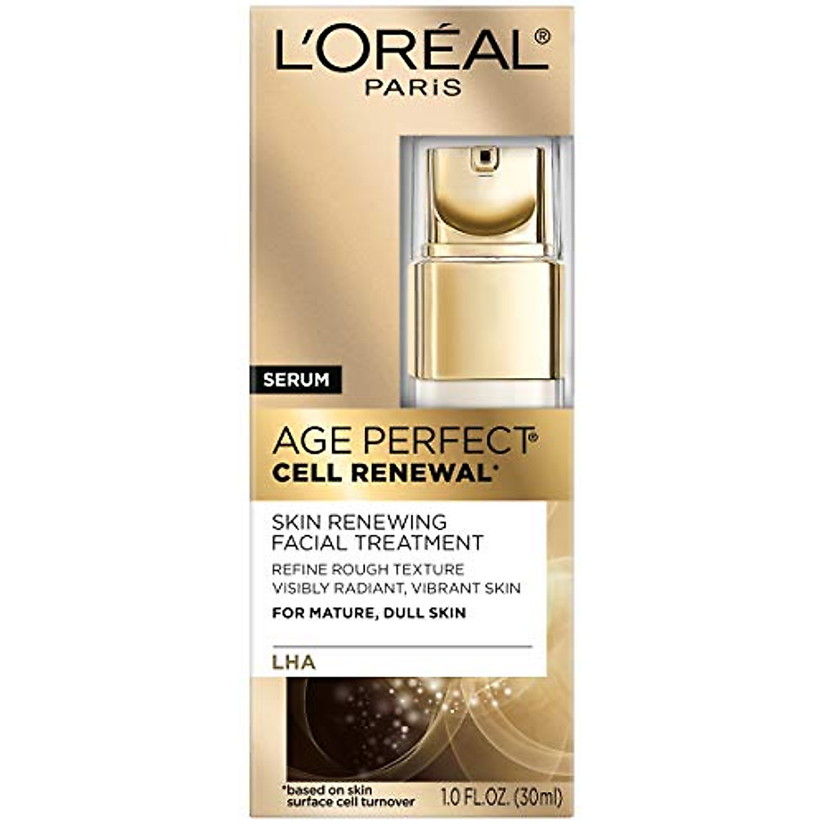 L'Oreal Paris Skincare Age Perfect Cell Renewal Golden Face Anti-Aging Serum, 1 Ounce