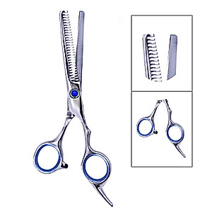 LIGICKY Baby Hair Cutting Scissors Set Professional Safety Round Tip Stainless Steel Hair thinning Shears Bang Hair Scissor for Kids/Salon/Home