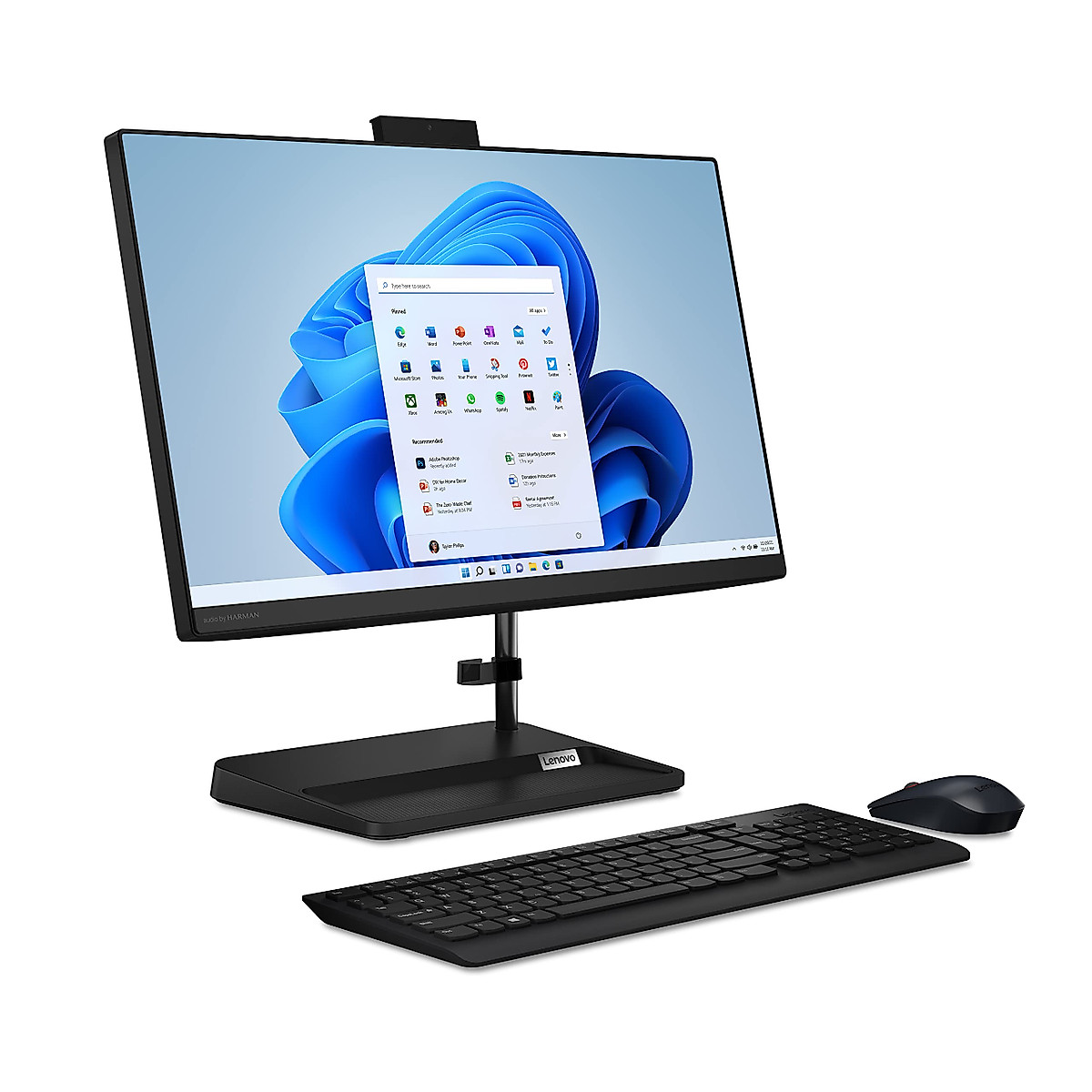 Lenovo IdeaCentre AIO 3i 22" All-in-One Computer, Intel Core i3-1115G4, FHD Touch Display, 8GB RAM, 256GB SSD, DVD RW Drive, Windows 11