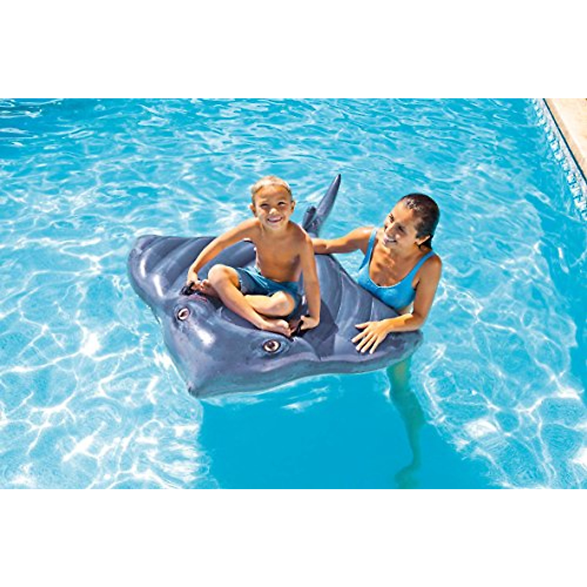 Intex Stingray Ride-On Inflatable Swimming Pool Beach Float Toy -57550NP