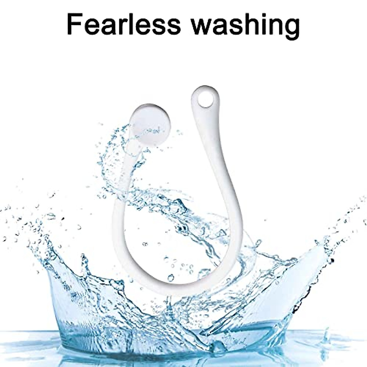 3 Pairs Ear Hooks for AirPods 1 & 2 & 3 and AirPods Pro, Professional Anti-Drop Silicone Earbuds Tips Hook Compatible with Apple AirPods 1 & 2 & 3 and AirPods Pro(2Pairs White +1pair Black)