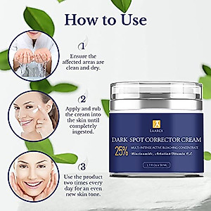 Fast-Acting Dark Spot Corrector Remover for Face and body, Fades Hyperpigmentation, Freckles,Evens Skin Tone, Age Spot Remover Women Men