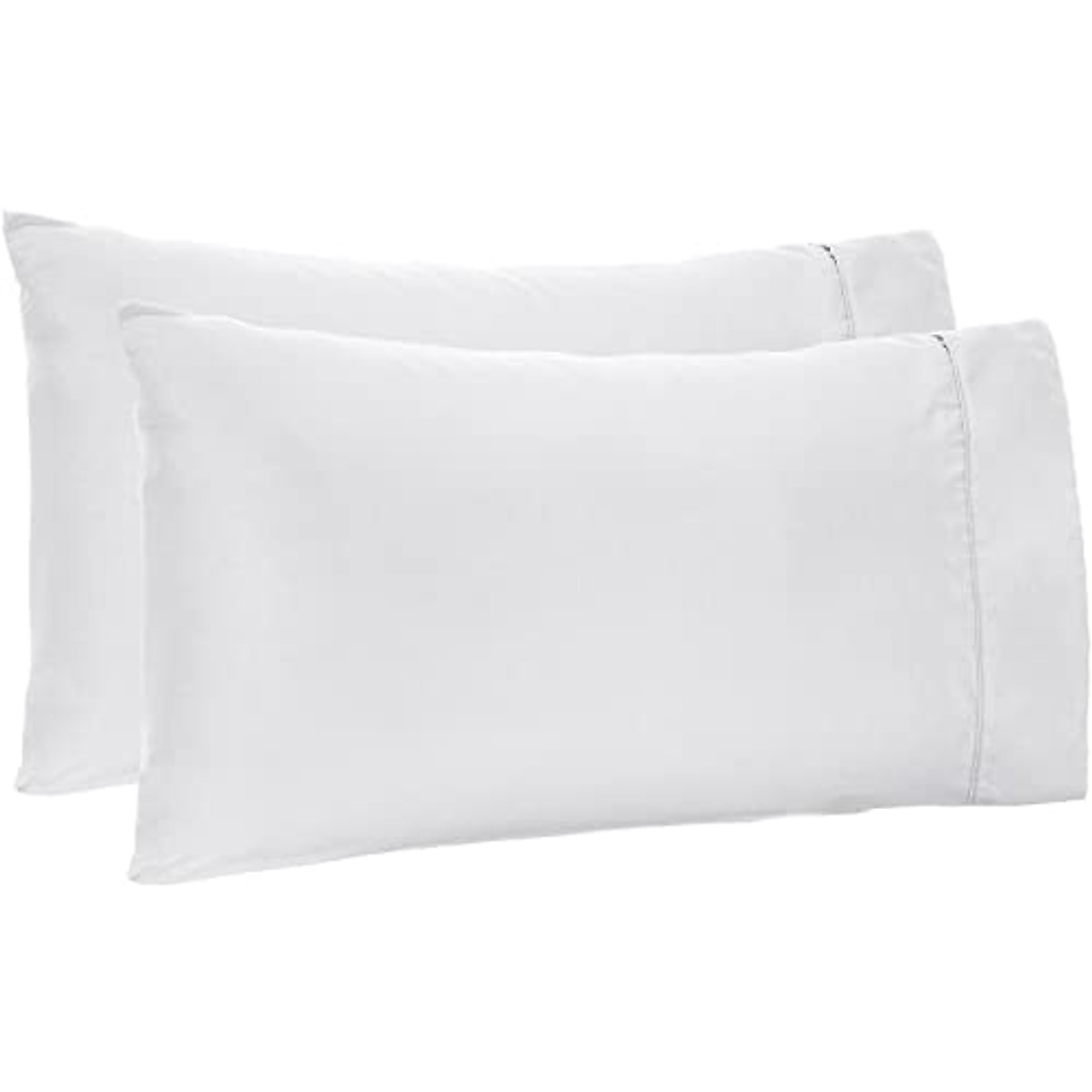 Pillow Protectors Cases Covers King Pillowcases 20'' x 40'' White Pillow Cover Egyptian Cotton Pillow Cases 1000 Series Pillowcases King Size Set of 2
