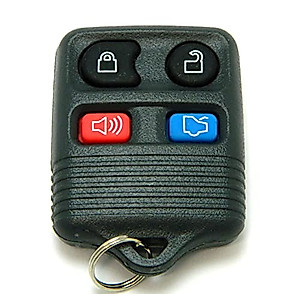 OEM Electronic 4-Button Key Fob Remote Compatible with Ford Lincoln Mercury (FCC ID: CWTWB1U313, CWTWB1U343, P/N: 3W7Z-15K601-AA, 3W73-15K601-AA)