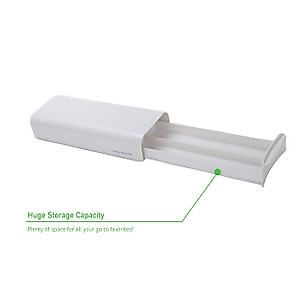 Mind Reader Single Serve Coffee Pod Organizer, 12-14 Coffee Pod Capacity, 5"L x 12.75"W x 2.25"H, Black