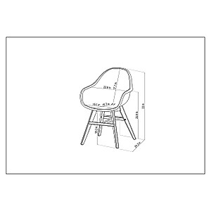 Amazonia Cannes Patio Dining Chair (Set of 2), Brown