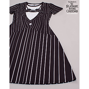 Disney Nightmare Before Christmas Dress Womens Jack Skellington Costume (X-Large) Black