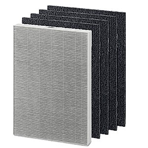 Nispira True HEPA Activated Carbon Pre Filter Compatible with Fellowes AeraMax 290 300 DX95 HF-300 Fellowes AP-300PH Air Purifier. Compared to Fellowes 0 Part 9287201, 1 Set