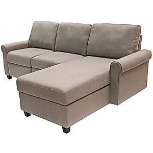Serta Copenhagen Reclining Sectional with Right Storage Chaise - Oatmeal
