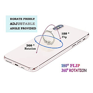 Transparent Circular Cell Phone Ring Holder Kickstand,Clear Phone Finger Ring Grip Stand for Phones,Pad