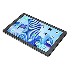VINGVO Grey Tablet, Dual Camera 10.1 Inch Reading Tablet 4GB RAM 64GB ROM for Gaming (US Plug)