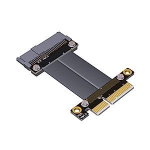 ADT-LINK R27SF U.2 NVMe SSD to PCI-E 3.0 x4 SFF-8639 NVMe PCIe Extension Data Cable High Rate Transmission 8G/BPS (30cm)