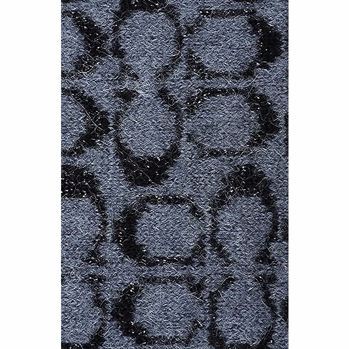 Coach Women's Metallic Signature C Jacquard Scarf, Black, One Size