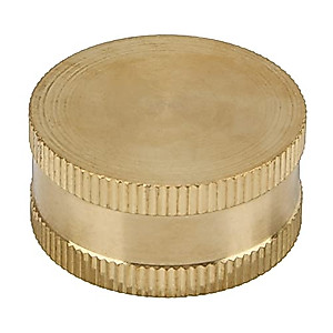 AUTOKAY Universal Solid Brass Refill 1 LB Propane Bottle Gas Tank Cylinder Sealed Protect Cap for Outdoor Camping - 6 Pack