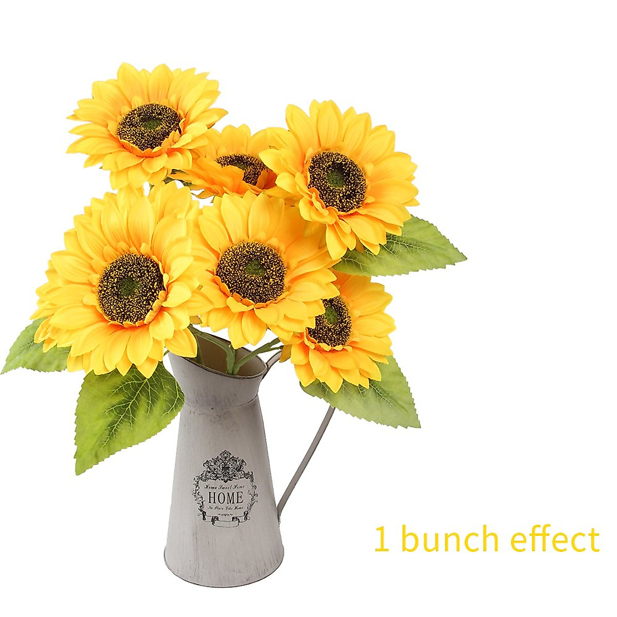 AmyHomie Artificial Flowers, Artificial Sunflower Bouquets, Fake Flowers for Baby Shower Home Decoration Wedding Decor, Bride Holding Flowers,DIY Garden Craft Art Decor